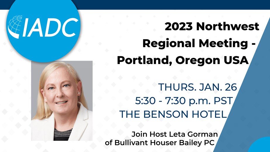 2023 Northwest Regional Meeting - Portland, OR | IADC